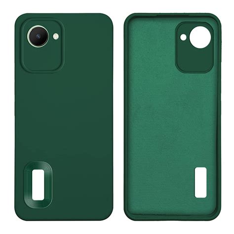 Mr Case Soft Silicon Inside Cloth Back Case Cover For Realme C S Green Amazon In Electronics