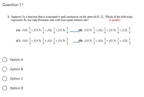 Solved Question Suppose F Is A Function That Is Chegg