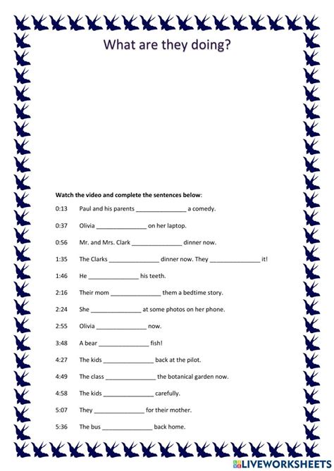 Present Continuous Online Exercise For Pre Intermediate Artofit