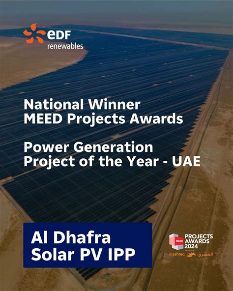 Congratulations To The Edf Management Team And Aldhafra Pv Team For Remarkable Achievement R
