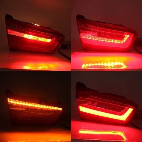 Left N S Rear Inner Led Tail Light Brake Lamp For Audi A6 C7 Saloon