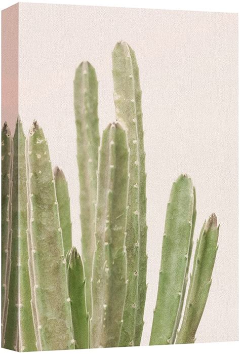 Wall26 Canvas Print Wall Art Southwest Tropical Desert Green Saguaro