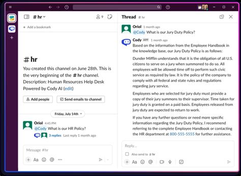 AI For Slack Trained On Your Business