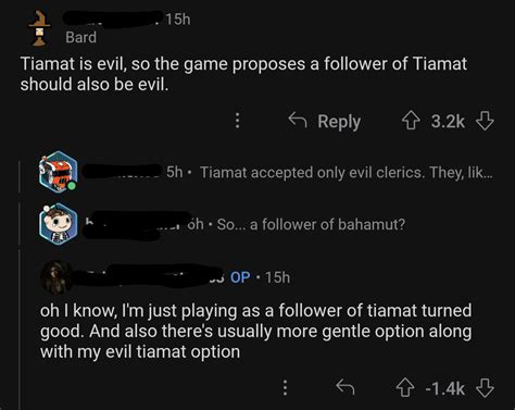 Op Wanted To Know Why Their Only Dialogue Option In Baldur S Gate 3 Was