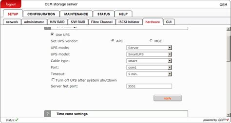 Ups Setup And Configuration For Apc 750xl Open E Knowledgebase Knowledge Database