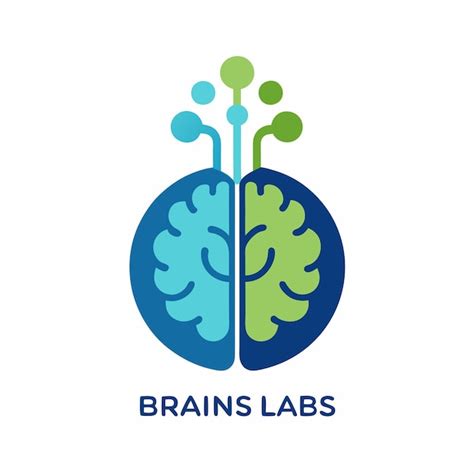 Brains Labs Logo Design Concept Vector Art And Illustration Premium Ai Generated Vector