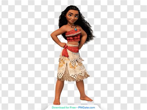 Moana Animated Character In Colorful Outfit Free Png Pngate
