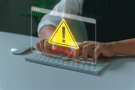 Premium Photo System Hacked Warning Alert Man Using Laptop With Cyber