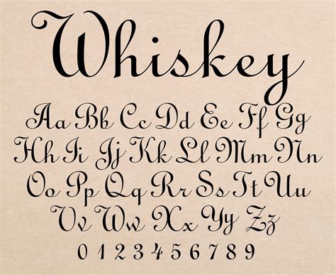 Cursive Fonts Cursive Whiskey Fonts Lettering Styles Alphabet Lettering Alphabet Hand