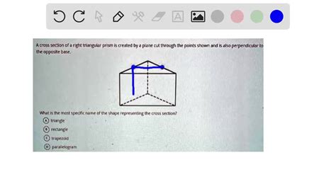 Solved Mateo Has Drawn A Line To Represent The Parallel Cross Section