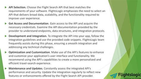 Ppt Flight Search Api Integration Powerpoint Presentation Free