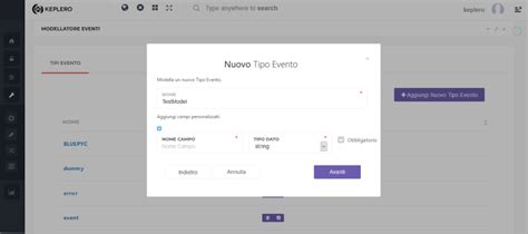 Event Modeler Per Dati Ed Eventi Keplero Iot