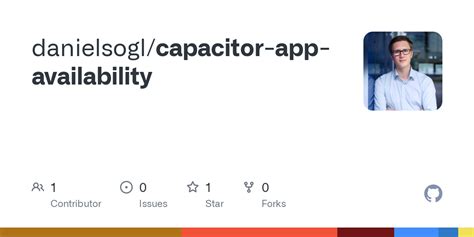 GitHub Danielsogl Capacitor App Availability