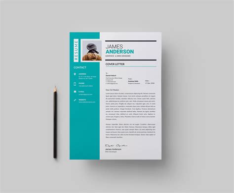 Minimal Cv Design Template · Graphic Yard Graphic Templates Store
