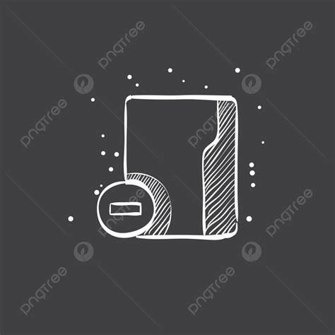 Sketch Icon In Black Folder Organize Business Data Vector Organize