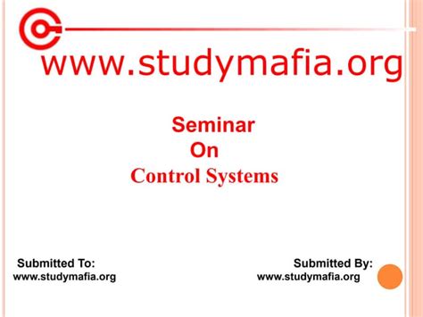 Control Systems Engineering Pptx