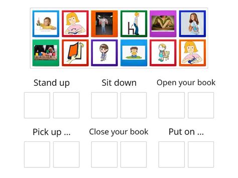 Classroom Actions Review Group Sort
