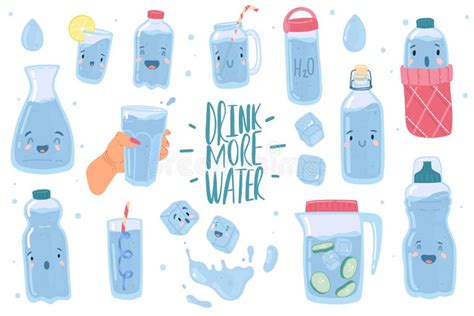 Drinking Water Cartoon Stock Illustrations 7 388 Drinking Water