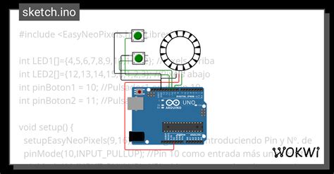 Neopixel 3 Wokwi Esp32 Stm32 Arduino Simulator