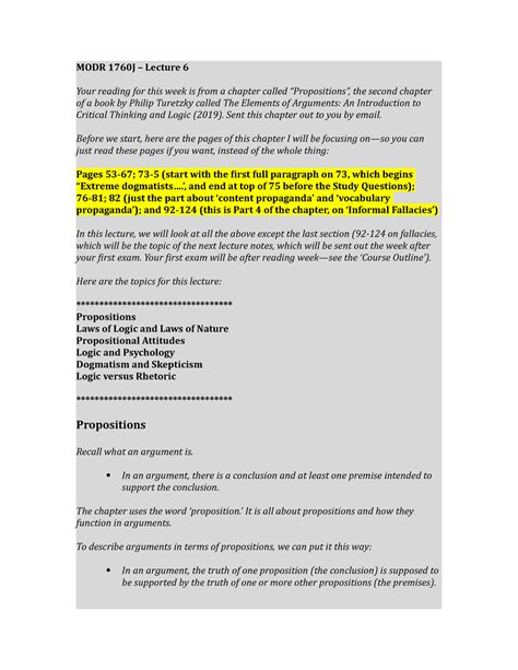 Modr 1760j Lecture 6 Modr 1760j Lecture 6 Your Reading For This