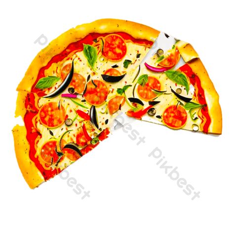벡터 피자 조각 그림 일러스트 Png Psd 무료 다운로드 Pikbest