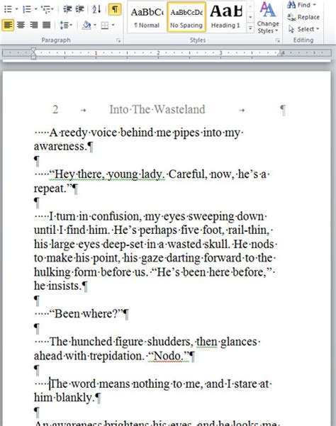 Spacing Vs Tabs For First Line Indent