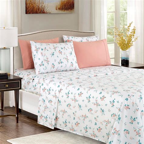 Elegant Comfort 6 Piece Sheet Set Microfiber Queen Size