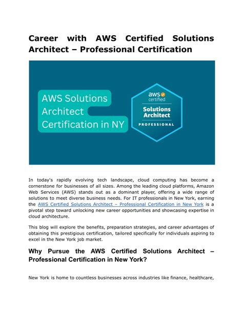 Ppt Career With Aws Certified Solutions Architect Professional Certification Powerpoint