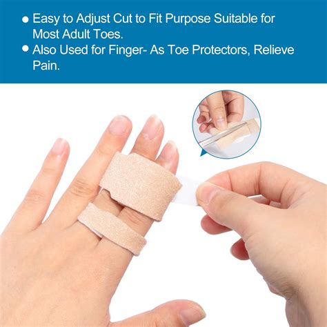 Sumiwish Packs Of Toe Wraps Toe Straightener Bandages Toe Splints For Overlapping Toe