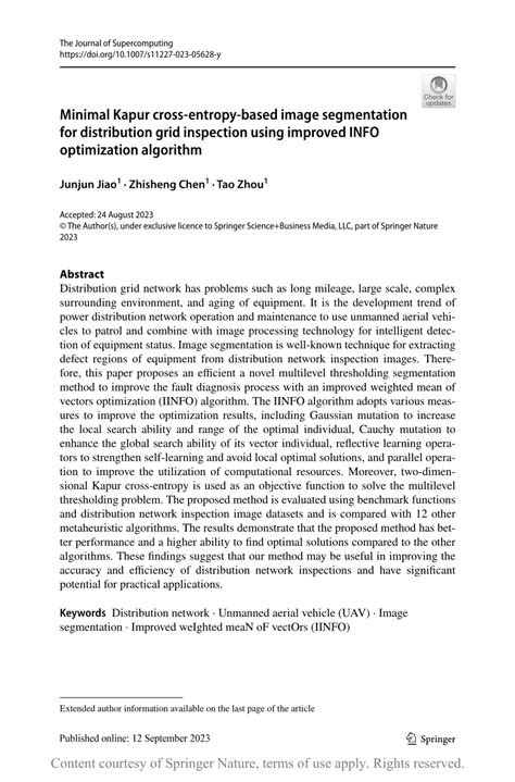 Minimal Kapur Cross Entropy Based Image Segmentation For Distribution