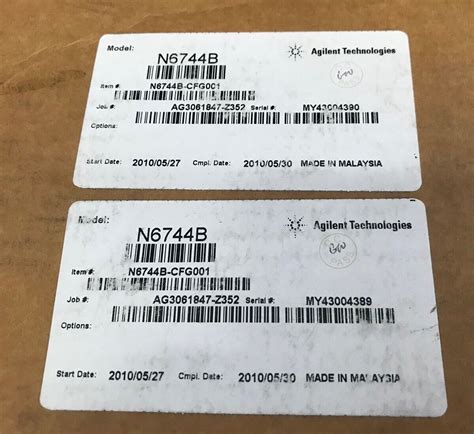 Agilent Keysight N6700b Mps Power Supply Mainframe With 2 X N6744b 0 35v 0 3a Ebay