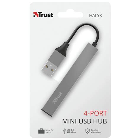 Trust Halyx Aluminium Port Mini Usb Hub Iponcomp Com