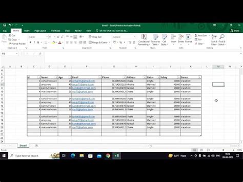 How to Create Data Table Using Excel 2016 কভব সহজ একসল ডট