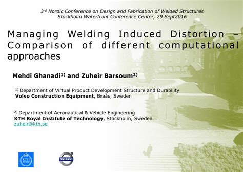Pdf Managing Welding Induced Distortion … Managing Welding Induced Distortion Comparison