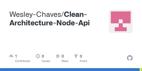 GitHub Wesley Chaves Clean Architecture Node Api