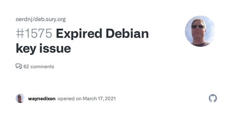 Expired Debian Key Issue · Issue 1575 · Oerdnj Rmnlg