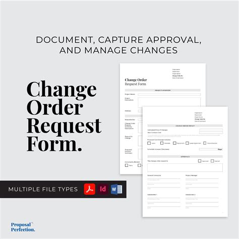Change Order Request Form For Construction Projects Capture Approval And Manage Changes Scope
