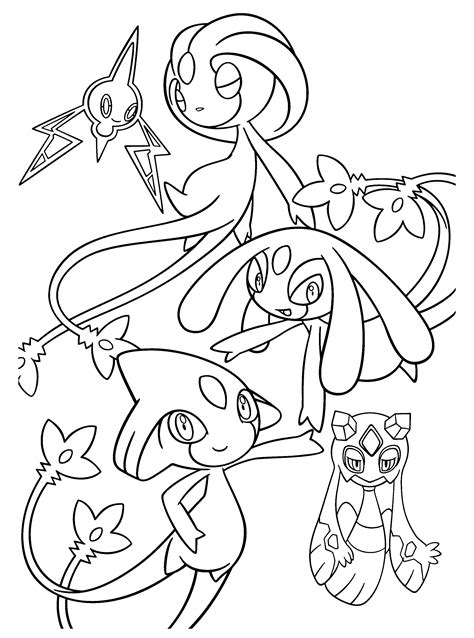Pokemon Uxie Coloring Pages