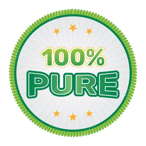 100 Pure Product Lebel Vector 100 Pure Product Badge Lebel PNG And