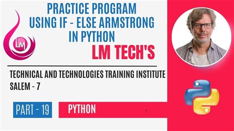 If Else Practice Program Armstrong Or Not In Python In Tamil Full