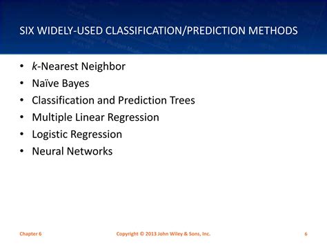 Chapter 6 Classification And Prediction Methods Ppt