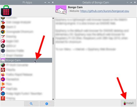 install bongo cam on raspberry pi pi apps