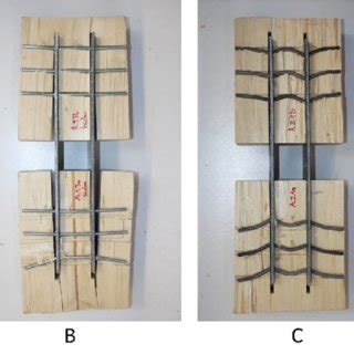 Photographs Of Tested And Opened Connections Left Dowels Made Of