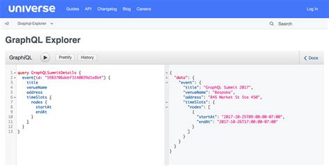 check this out you can get the information for graphql summit since it s hosted on universe