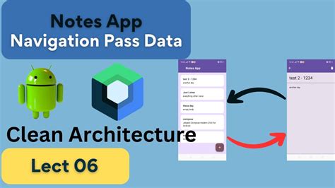 06 Navigation Pass Data Notes App Jetpack Compose Mvvm Clean