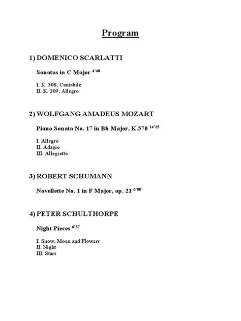 Dipabrsm Full Program Notes Pdf Tempo Classical Music