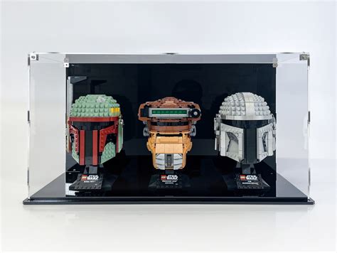 BrixboxDisplay Case For Three LEGO Helmets Brixbox