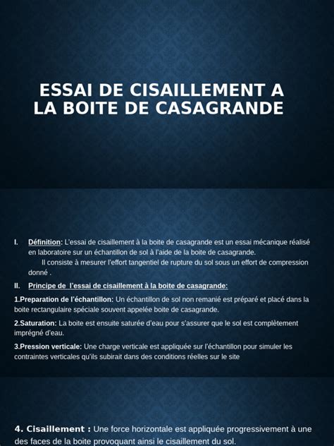 Essai De Cisaillement A La Boite De Casagrande Prod By Sacko Sangare And Makadji Pdf