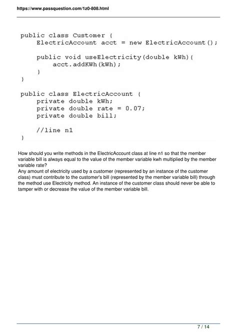 ppt passquestion 1z0 808 java se 8 programmer i exam questions