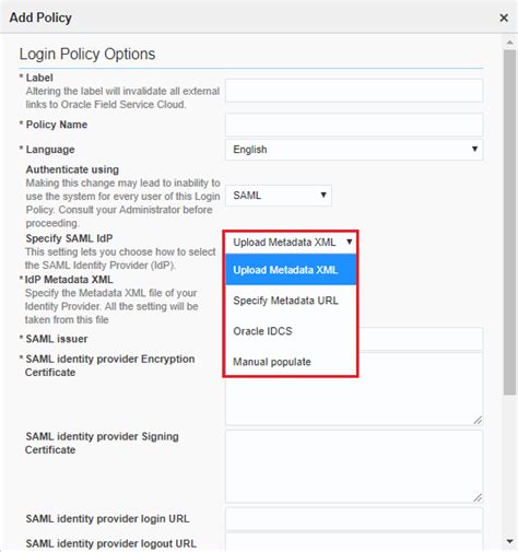 Oracle Field Service Cloud